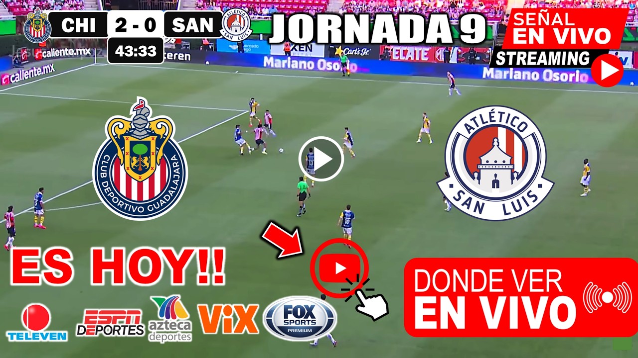 🥇 Donde ver partido de chivas hoy: 5 opciones imperdibles